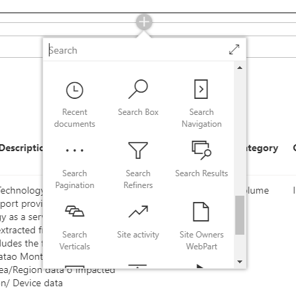 Search WebParts in SharePoint modern pages